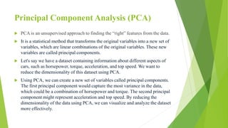 Principal Component Analysis (PCA) machine Learning. | PPTX