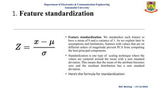 Principal component analysis in machine L | PPT