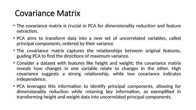 Principal Component Analysis in Machine learning.pptx