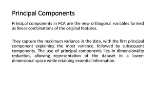 Principal Component Analysis in Machine learning.pptx