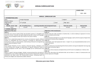 PCA- 2nd EGB ENGLISH PRE A1.1.docx | Poetry | Books and Literature