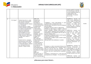 Pca a1.2 3 ro, 4to , 5to de basica | PPT