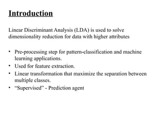 PCA-LDA-Lobo.pptxttvertyuytreiopkjhgftfv | PPT