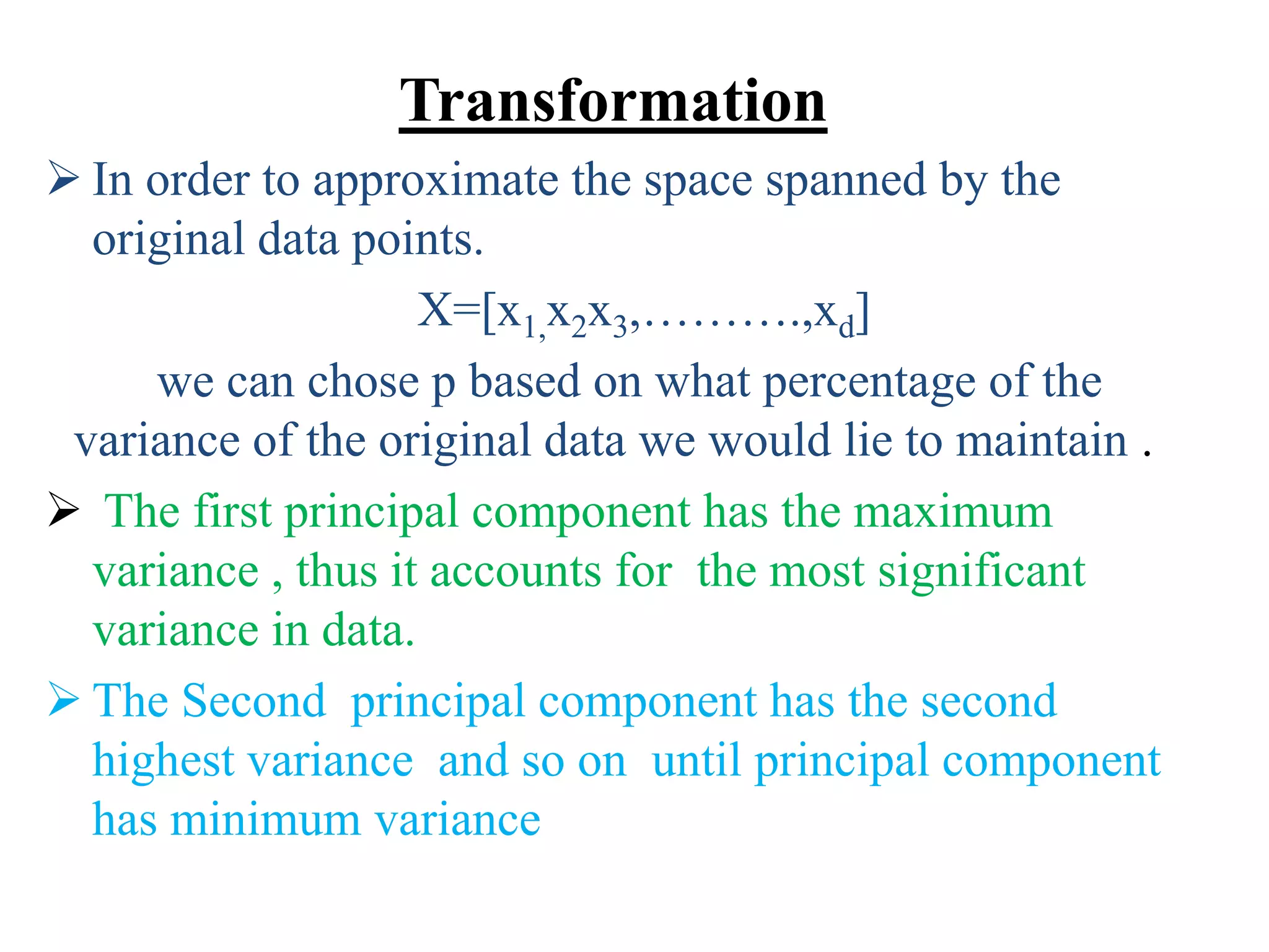 Principal Component Analysis (PCA) and LDA PPT Slides | PPTX
