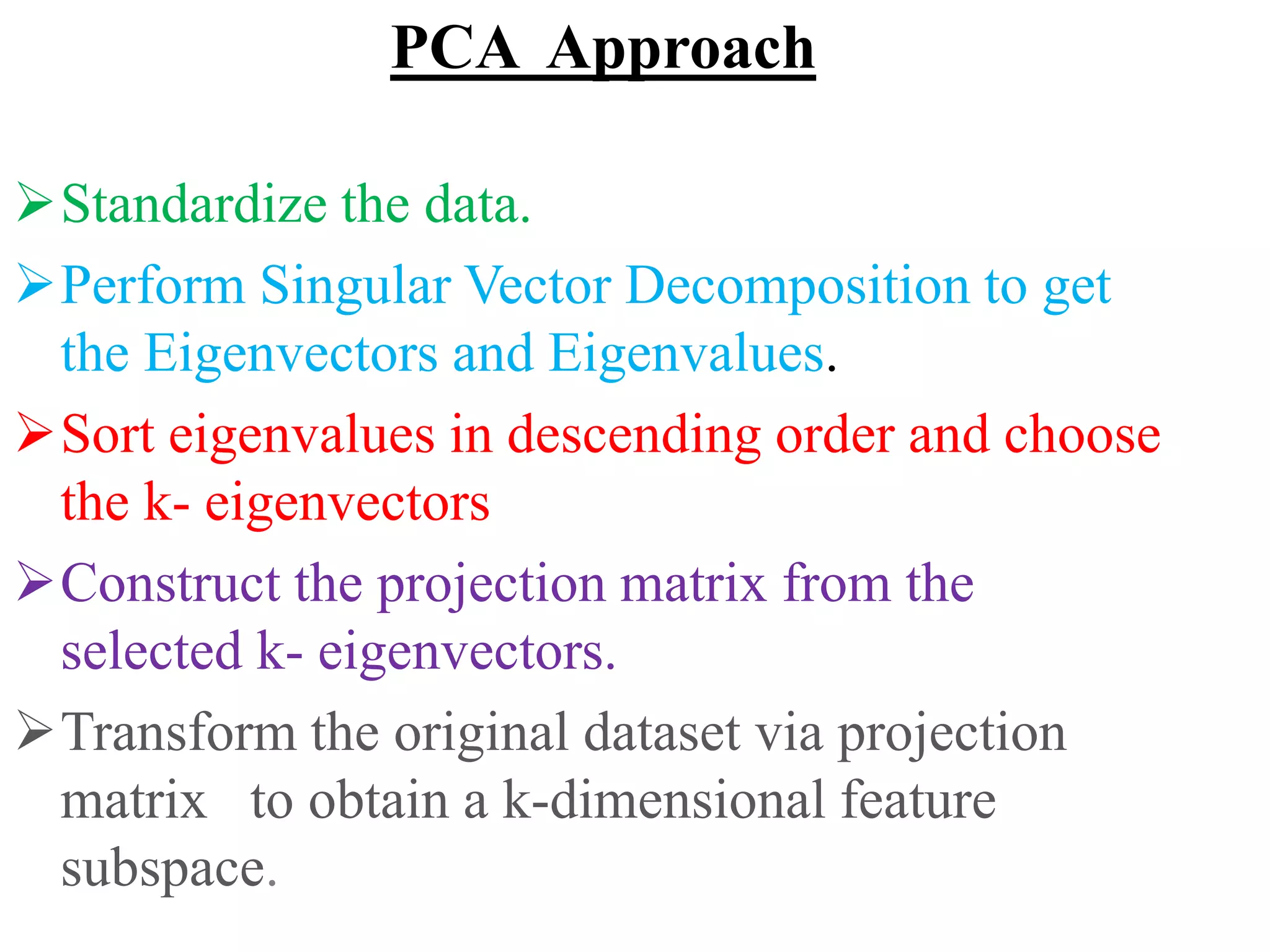 Principal Component Analysis (PCA) and LDA PPT Slides | PPTX