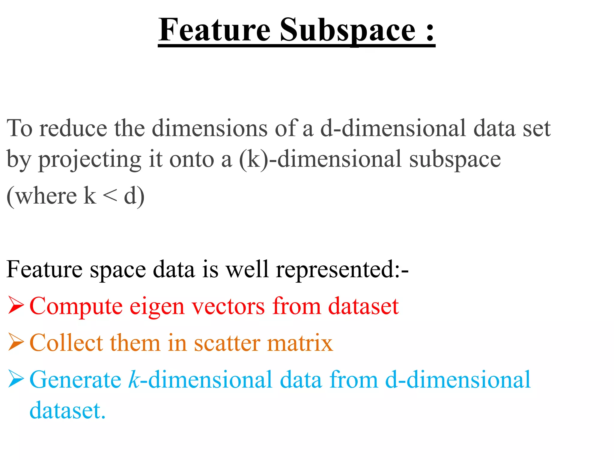 Principal Component Analysis (PCA) and LDA PPT Slides | PPTX