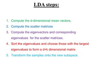 Principal Component Analysis (PCA) and LDA PPT Slides | PPTX