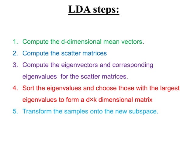 Principal Component Analysis (PCA) and LDA PPT Slides | PPTX | Technology & Computing