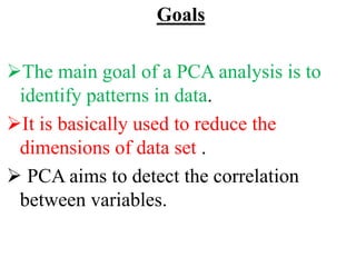 Principal Component Analysis (PCA) and LDA PPT Slides | PPTX