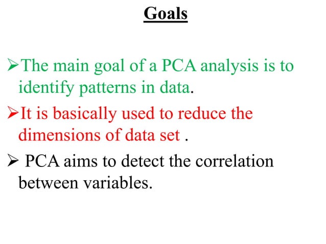 Principal Component Analysis (PCA) and LDA PPT Slides | PPT