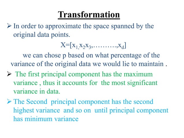 Principal Component Analysis (PCA) and LDA PPT Slides | PPTX | Technology & Computing