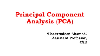 Pca ml | PPT