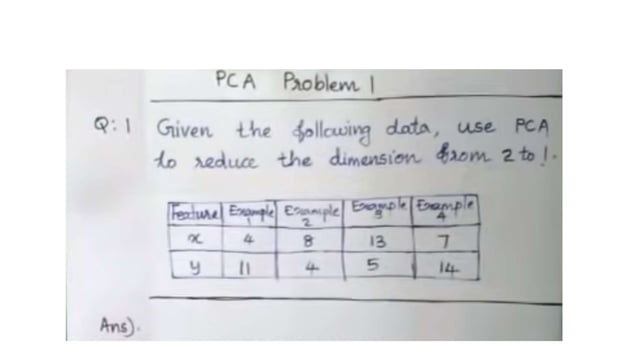 PCA-solved problems.pptx helpful for ml . | PPT