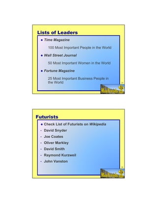 PCA12 - MiniTrends: 7 Pathways to Profit & Personal Satisfaction - Feb ...