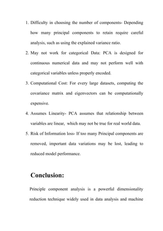 Principal component analysis (PCA) to analyze data | DOCX