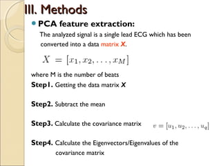 Pca and kpca of ecg signal | PPT