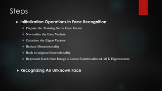 PCA Based Face Recognition System | PPTX