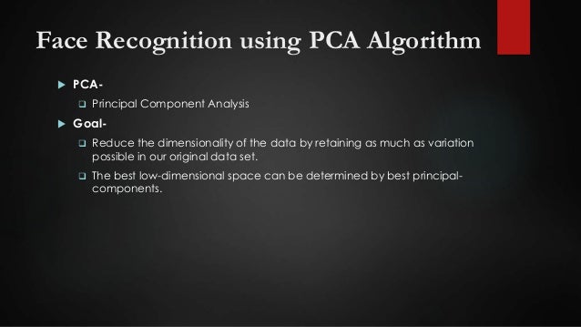 Pca Based Face Recognition System