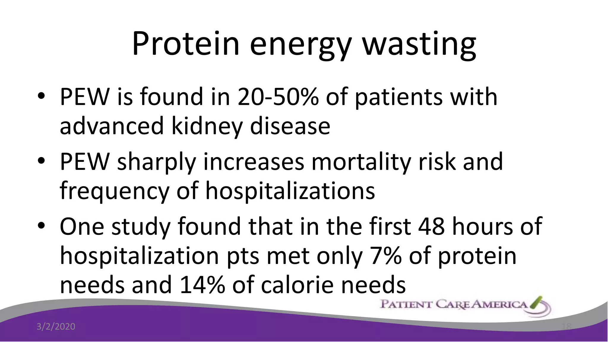 Combating malnutrition in ckd | PPTX