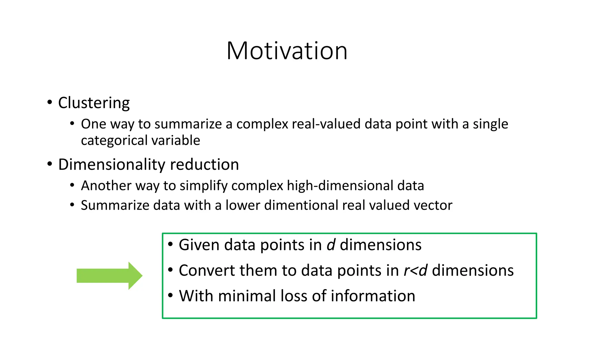 principle component analysis pca - machine learning - unsupervised ...