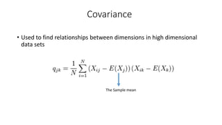 principle component analysis pca - machine learning - unsupervised learning | PPT