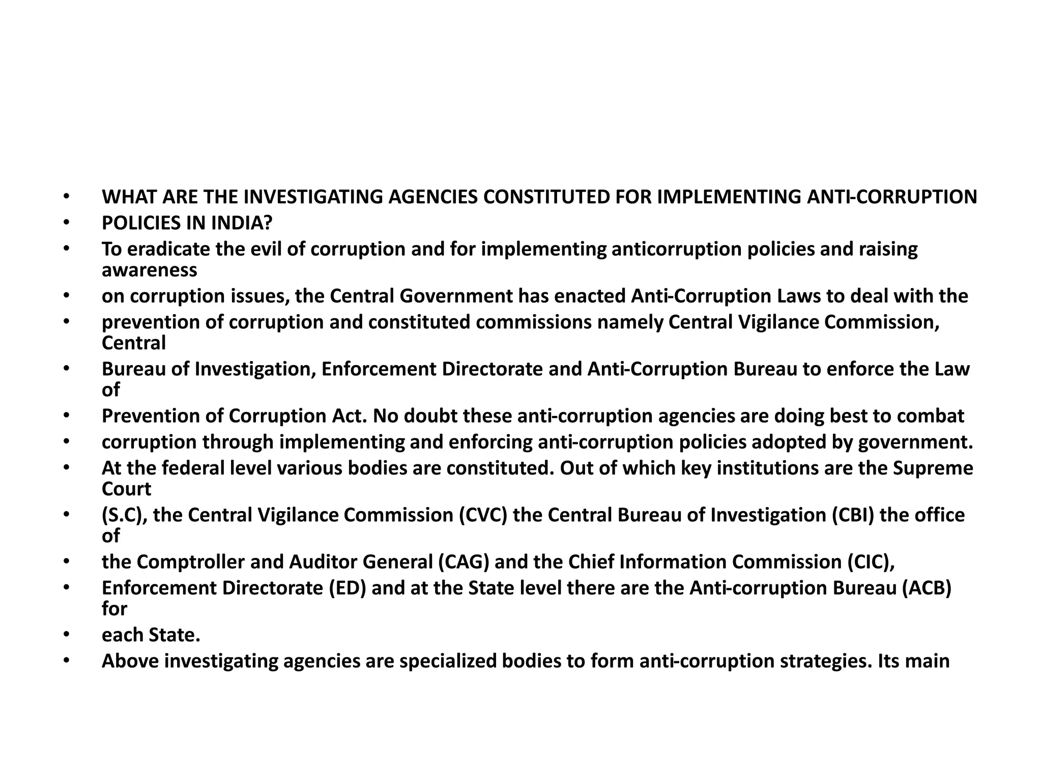 Prevention of corruption act 1947-2018. | PPTX