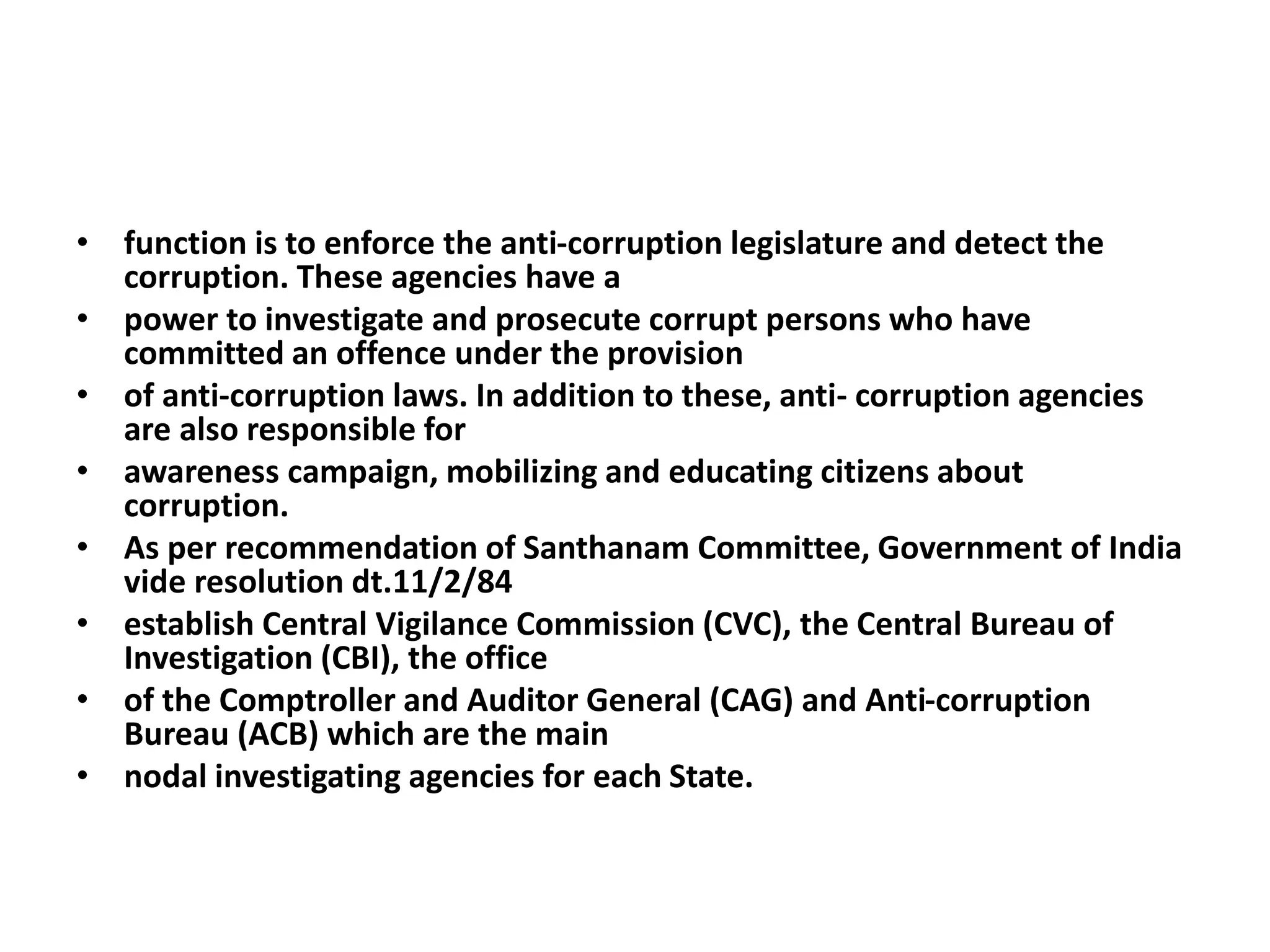 Prevention of corruption act 1947-2018. | PPTX