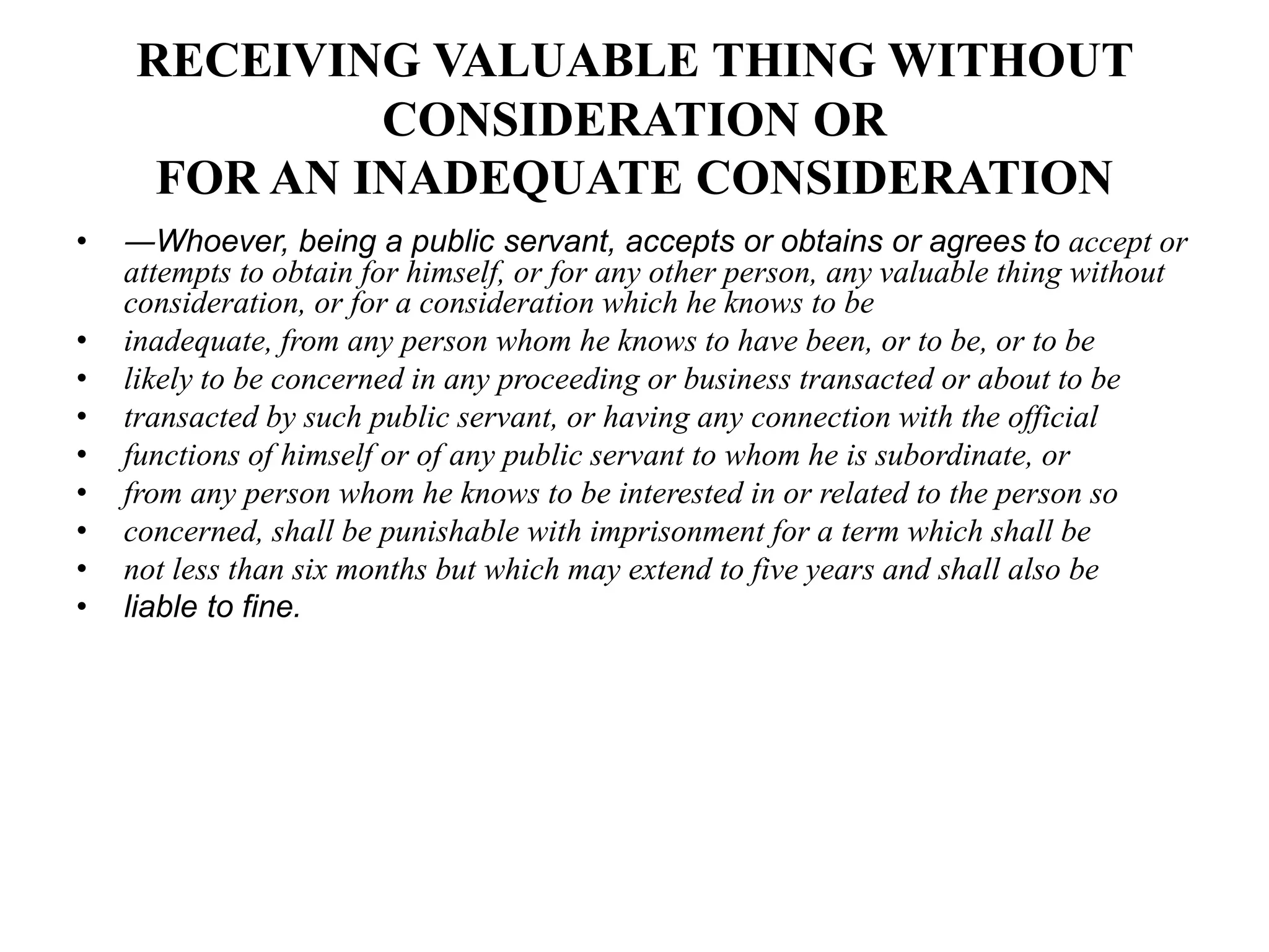 Prevention of corruption act 1947-2018. | PPTX