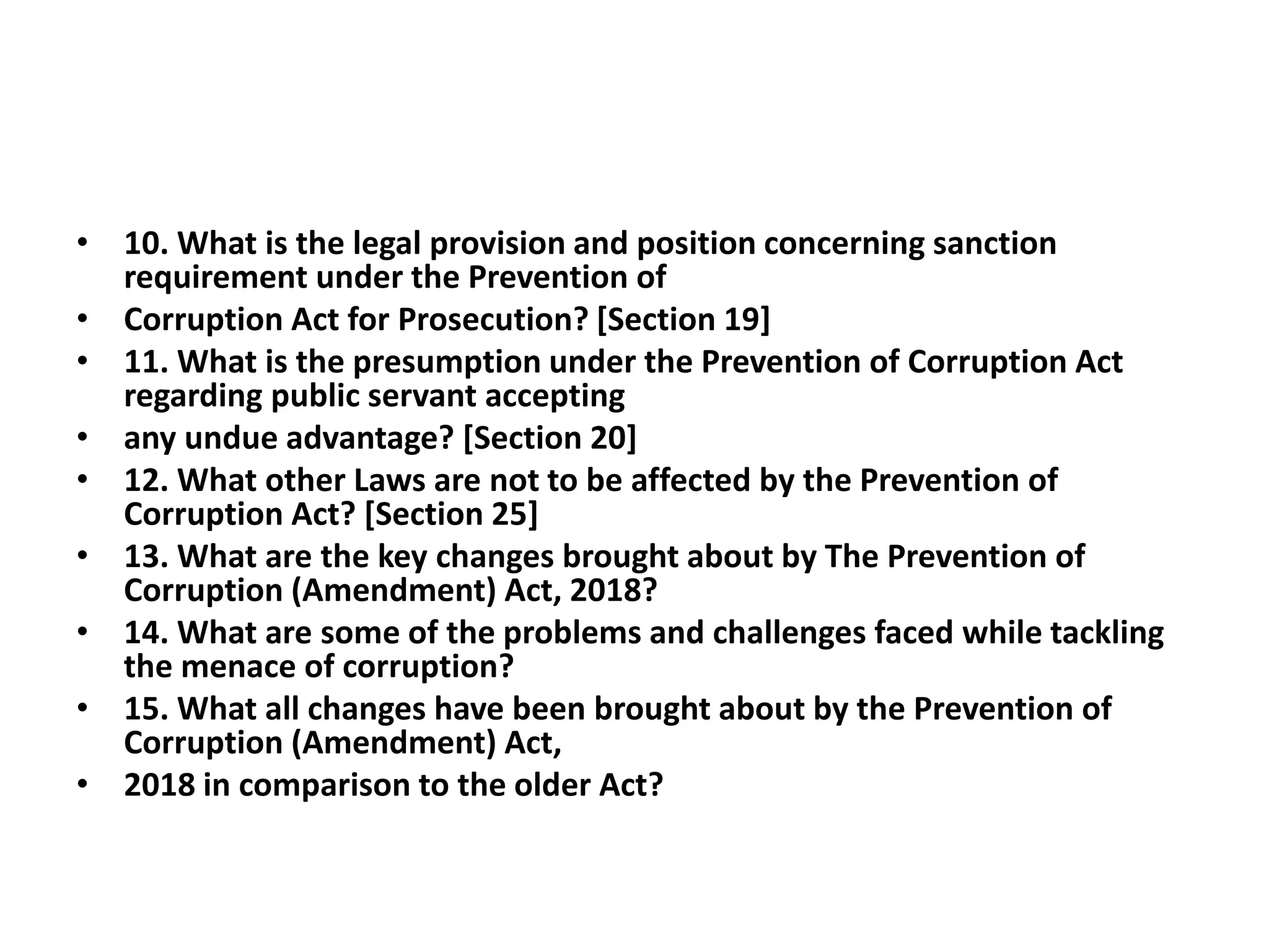 Prevention of corruption act 1947-2018. | PPTX