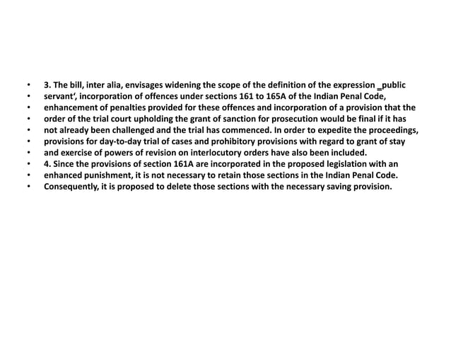 Prevention of corruption act 1947-2018. | PPTX | Law