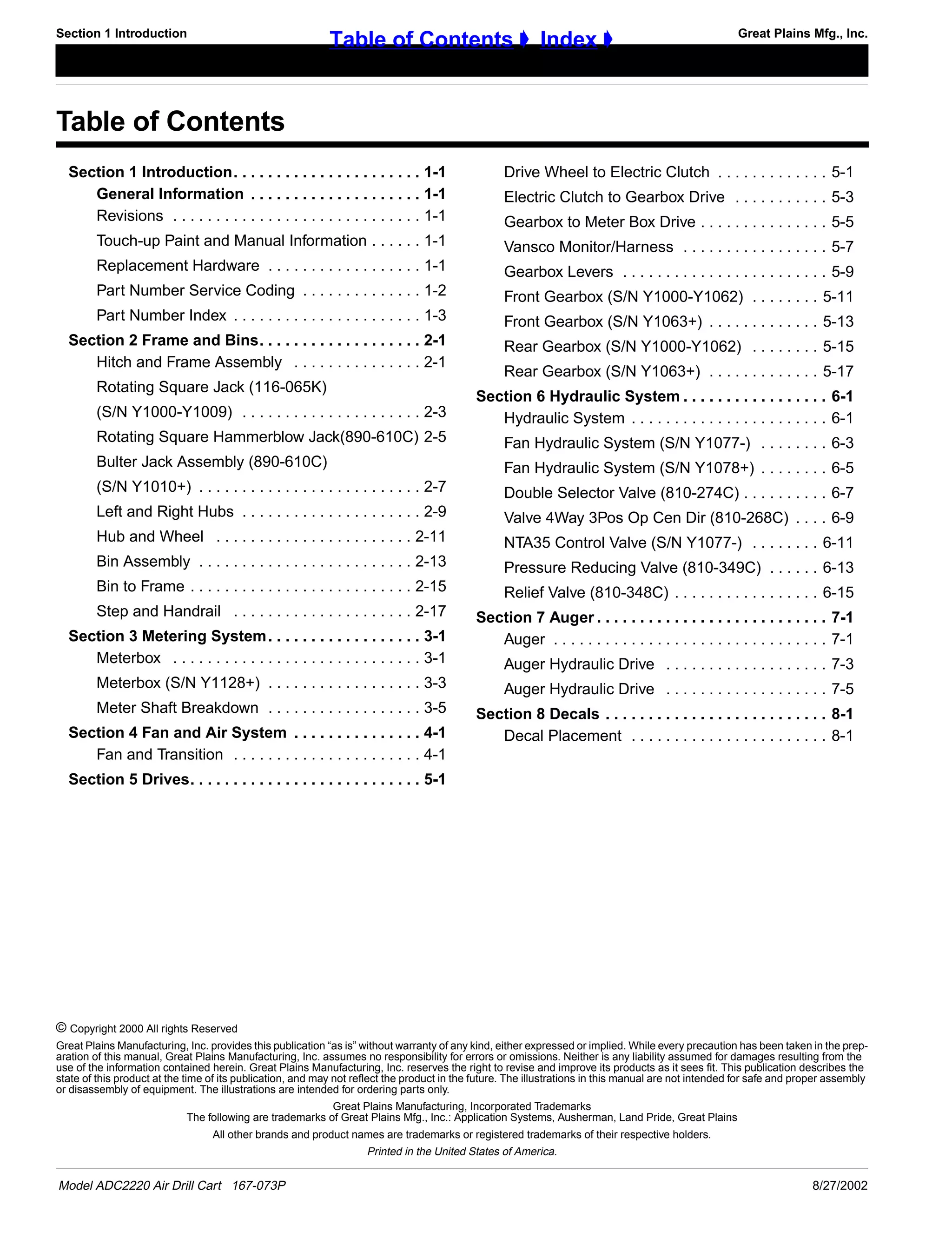 Great plains parts manual air drill cart 2220 | PDF
