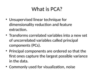 Introduction to principal component analysis | PPTX