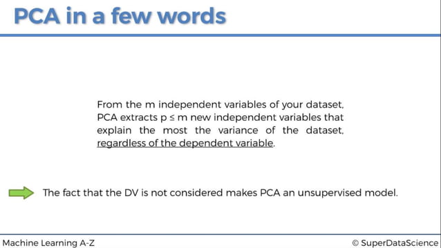 PCA and LDA in machine learning | PPTX