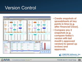PCAOB Audit Alert #11: New Internal Control Testing Standards & Excel ...