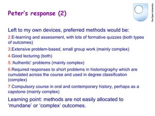 PCAP, Activity 8. A worked example for History | PPT