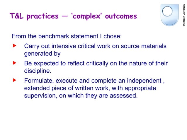 PCAP, Activity 8. A worked example for History | PPT