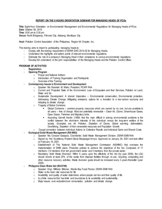 Pcapi orientation report | DOCX