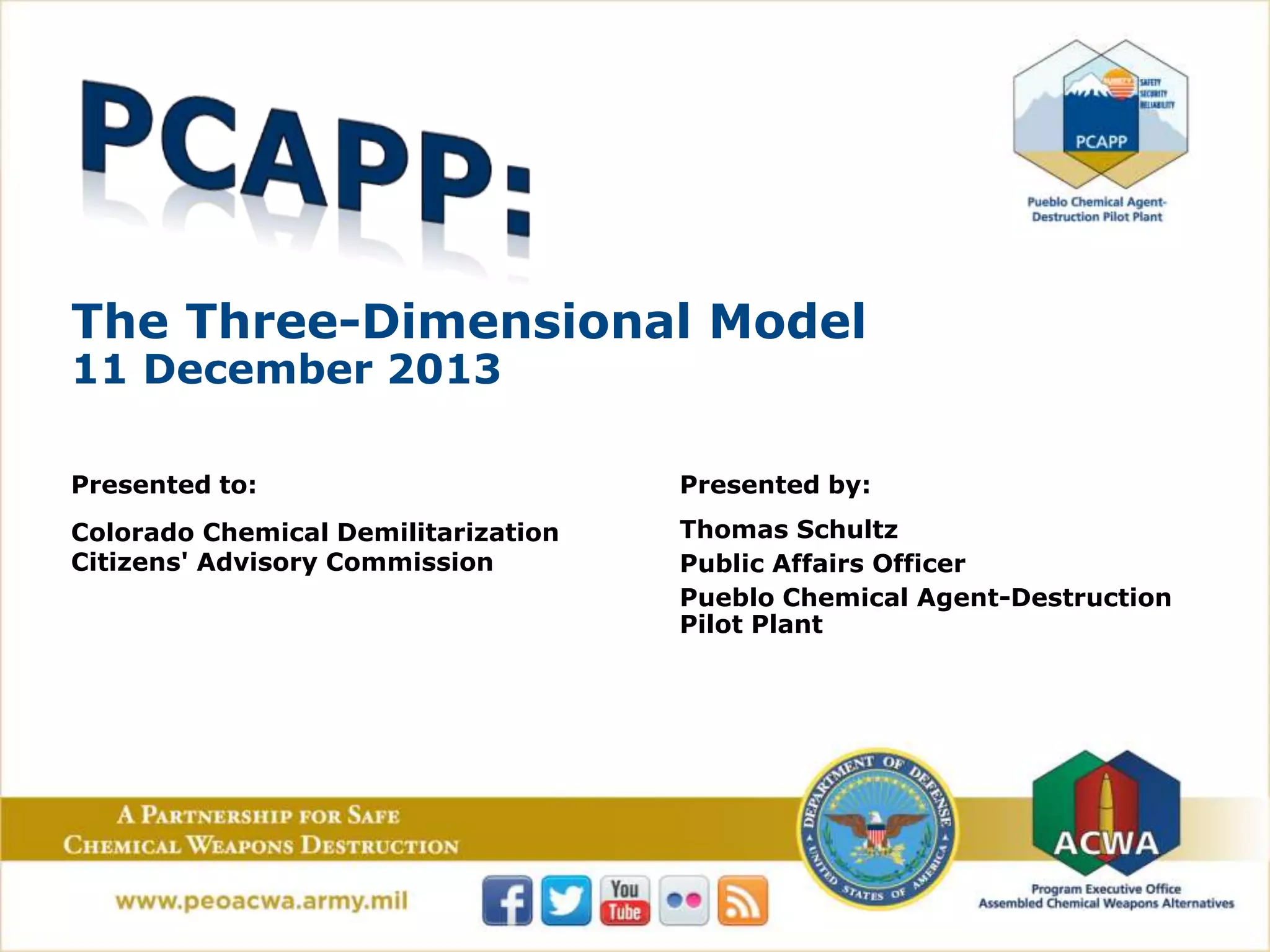 PCAPP The Three-Dimensional Model 11 December 2013 | PPT