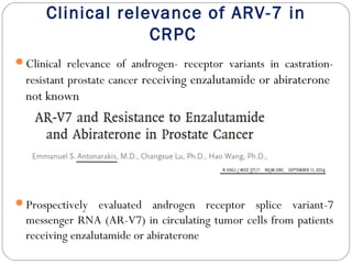 ARV7 splice variant in CRPC | PPT | Cancer | Diseases and Conditions