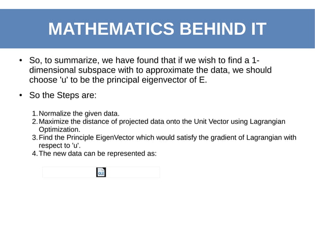 Introduction to Principle Component Analysis | ODP | Technology & Computing