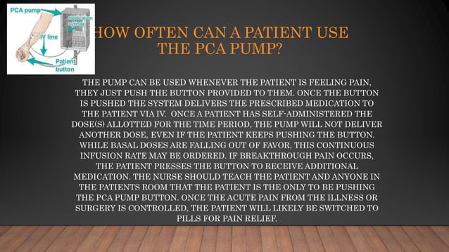 Pca pump pp | PPTX