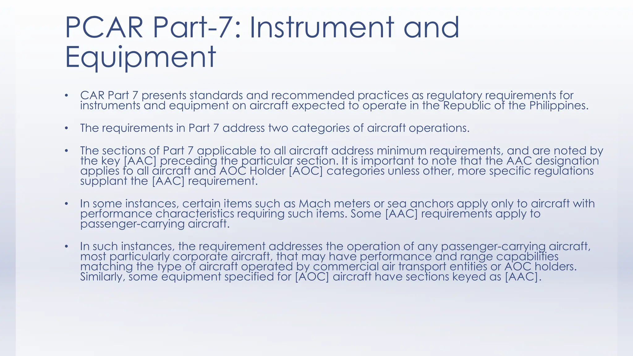 Philippine Civil Aviation Rules and Regulation | PDF