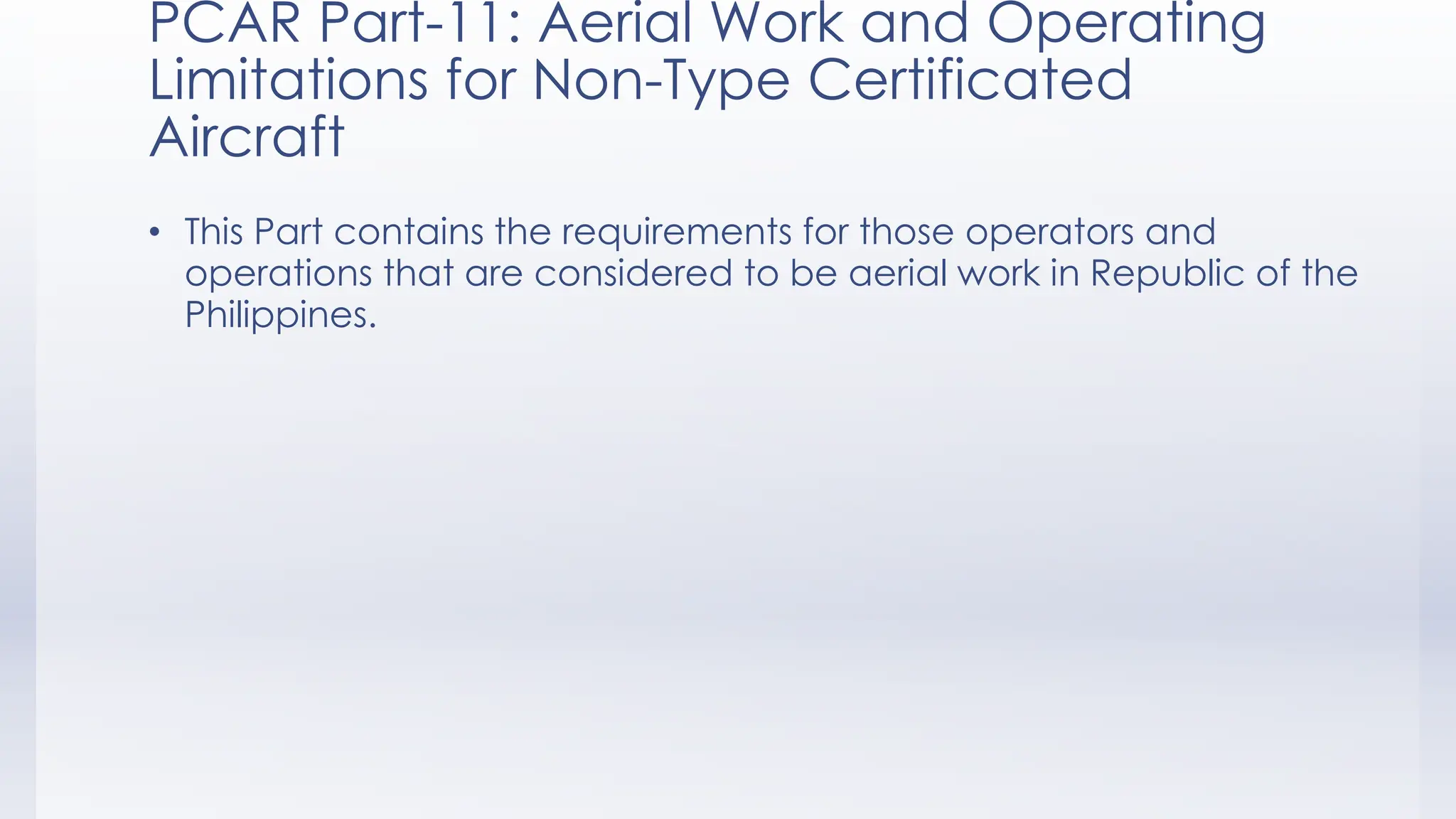 Philippine Civil Aviation Rules and Regulation | PDF