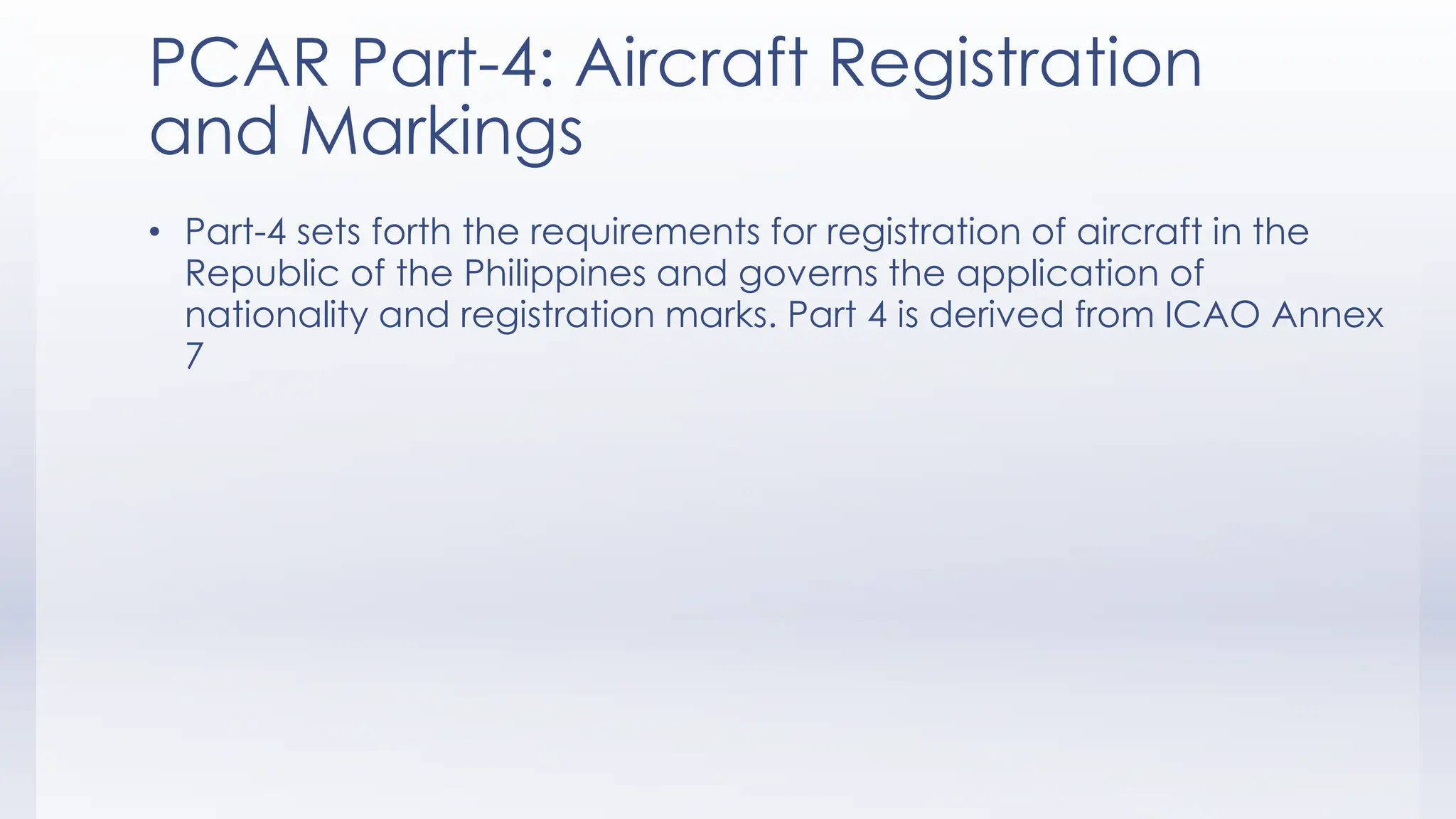 Philippine Civil Aviation Rules and Regulation | PDF