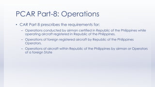 Philippine Civil Aviation Rules and Regulation | PDF