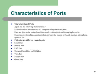 Ports and Connectors | PPT