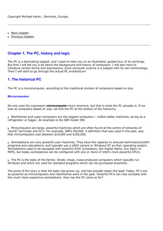 Pc architecture michael karbo | PDF