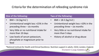 Refeeding syndrome with Parenteral Nutrition in ESRD | PPTX