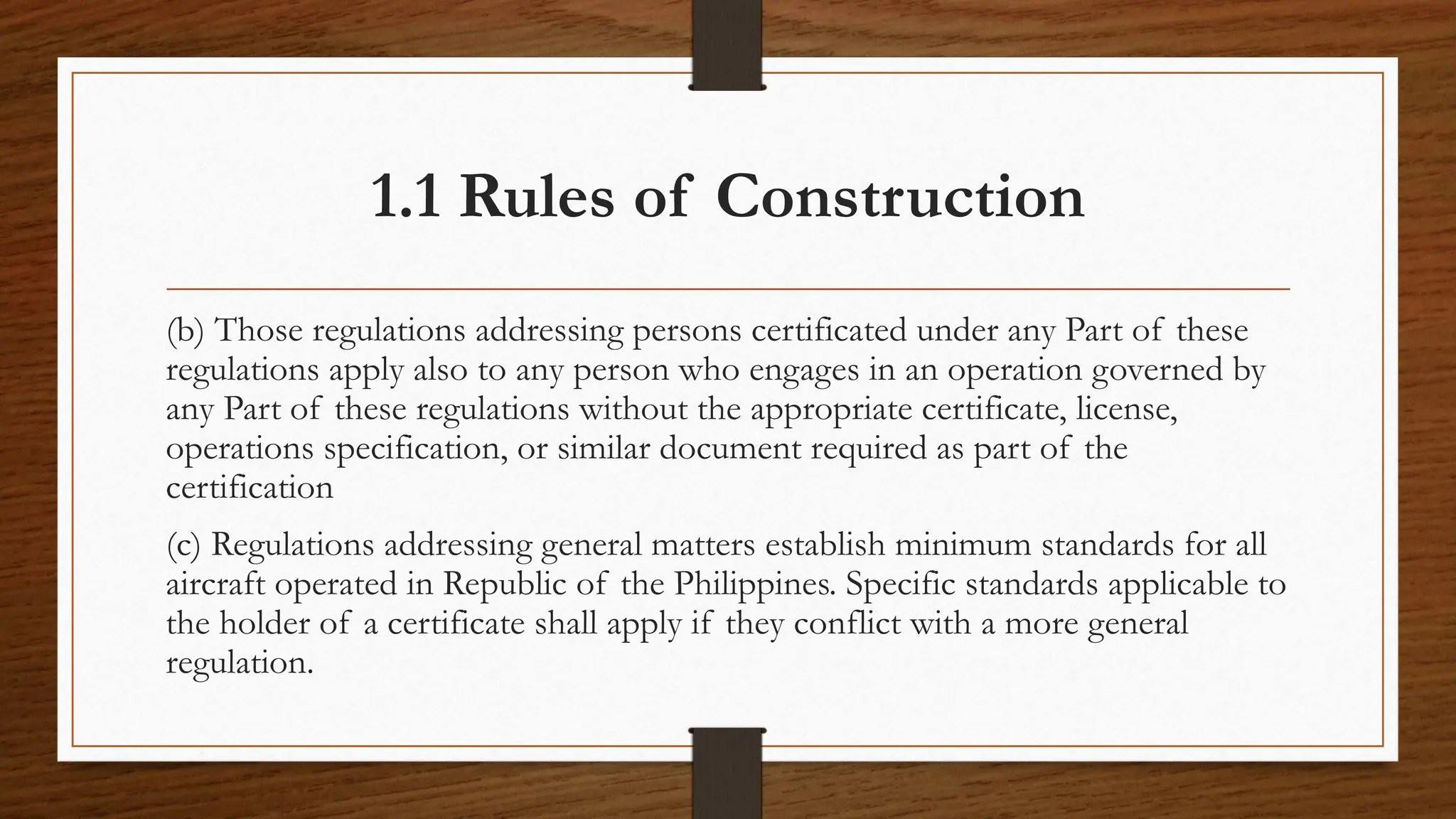 PCAR Part 1 - Air Laws Review for AELE Presentation | PDF | Air Travel ...