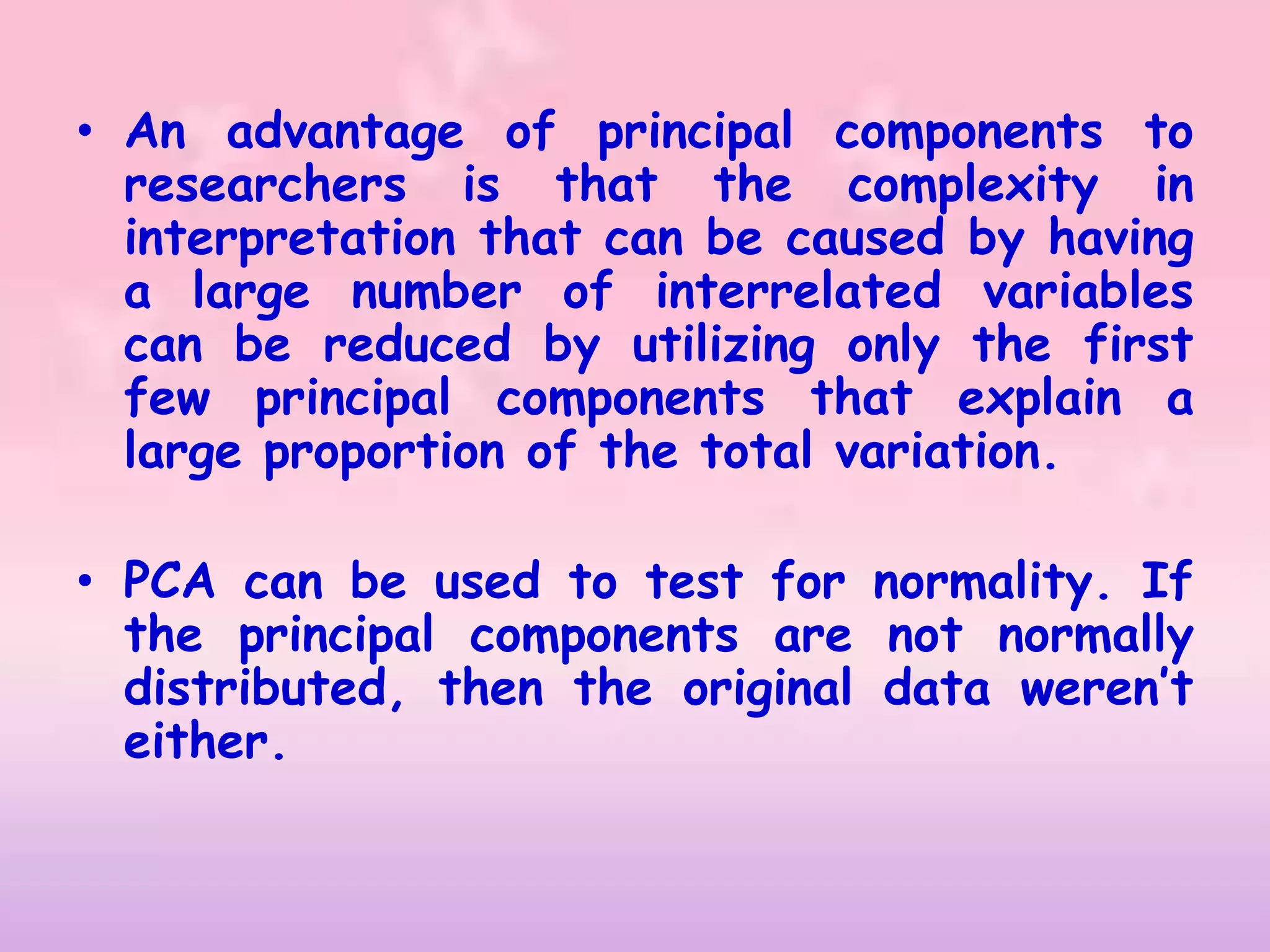 Pca analysis | PPTX